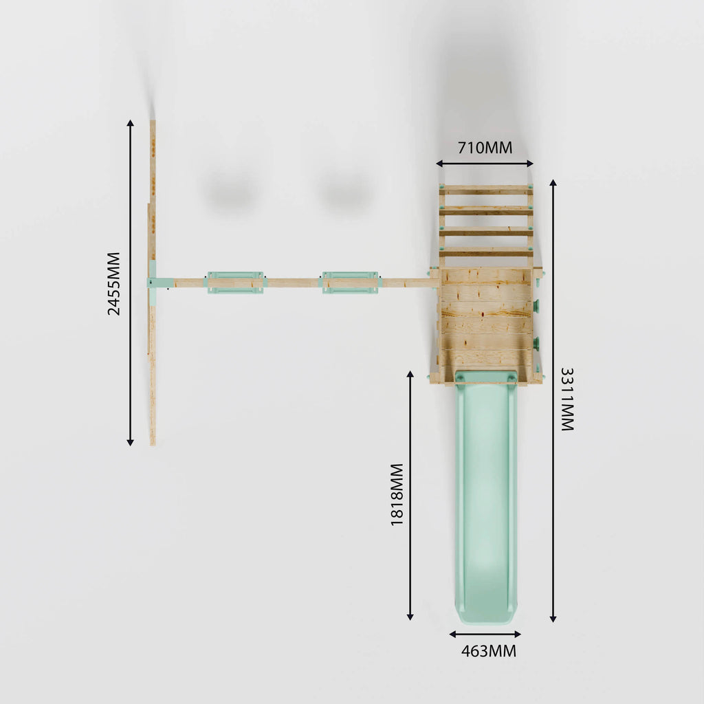 Climbing Frame with Slide & Double Swing – Mercia Garden Products